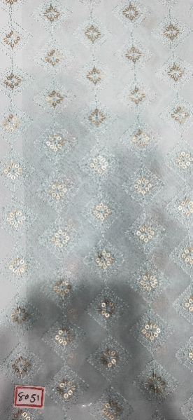 Embroidered Georgette Fabric Dealers in Kosad, Surat | Embroidered ...